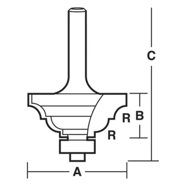 Carbitool Classical Router Bit TC16B 1/2 | Alltools Geelong